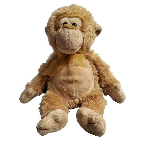 Animal Alley Plush Monkey Tan Beige Brown Fluffy 2009 Stuffed Toy 12 ...