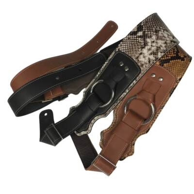 Franklin Strap - Snake Skin Bass Ring Guitar Strap | eBay