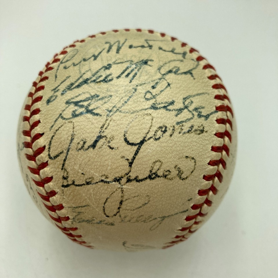 Ted Williams 1947 Boston Red Sox Team Signed Official American League ...