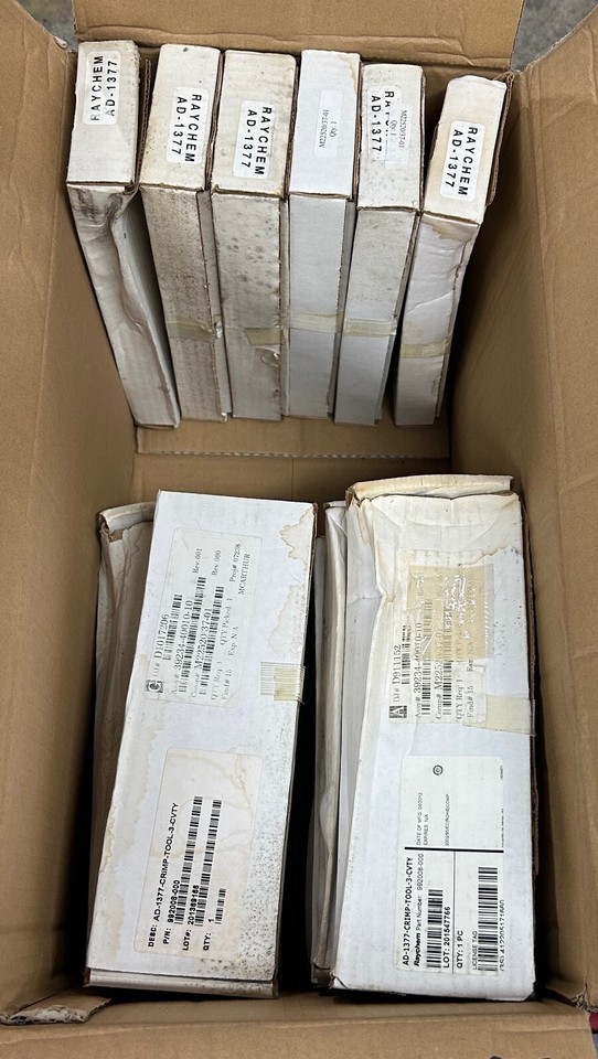 Raychem AD-1377 22-16 AWG Ratchet Crimper Tool Commercial Butt Splices ...