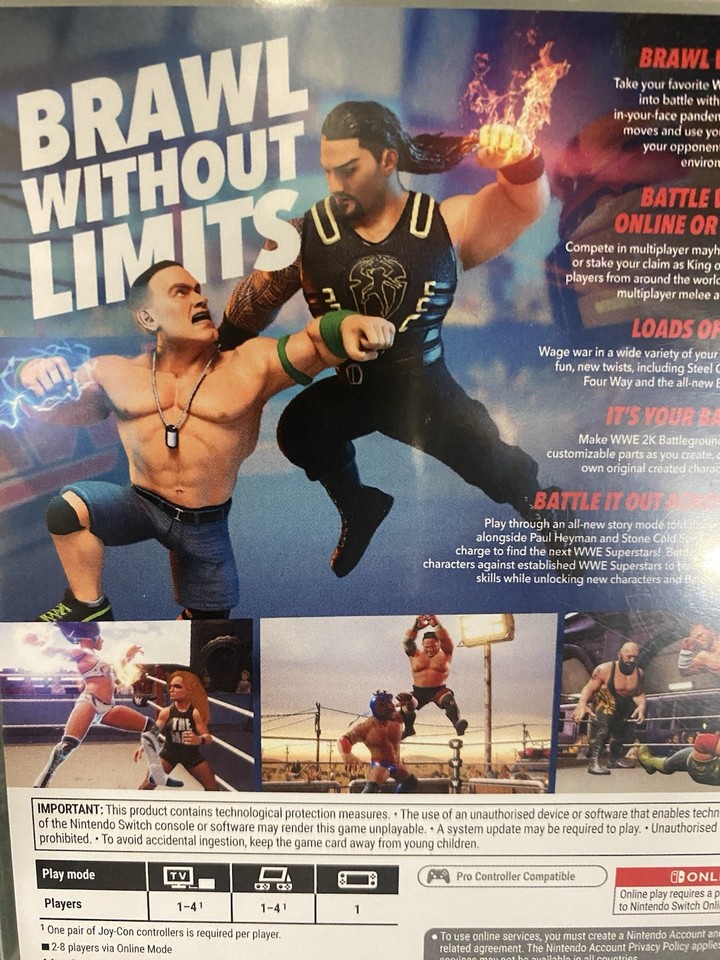 WWE Battle Grounds Nintendo Switch Game | Wrestling Multiplayer Action ...