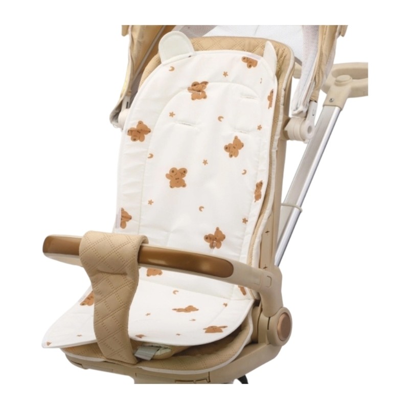 Gentle Infant Strollers Pad With Adjustable Straps Washable Cute Bear ...