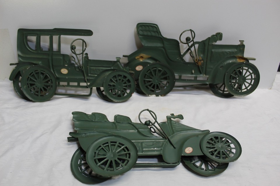 Lot of 3 Tin Metal Car Wall Hanging Decor 3 Dimensional | eBay