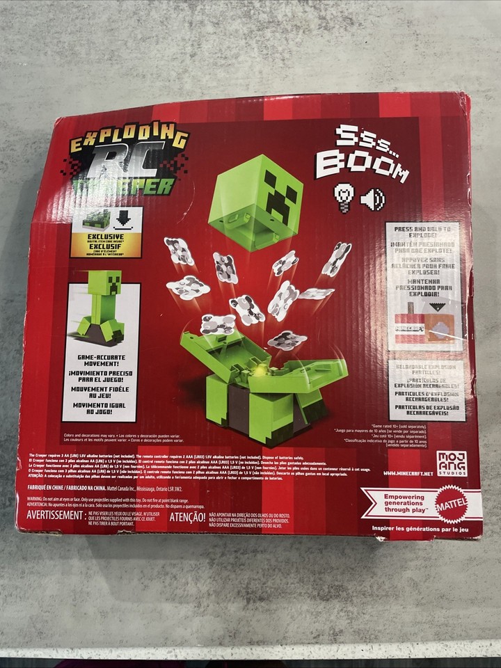 *Box damage* NEW Minecraft Mattel Exploding RC Creeper Remote-Control ...