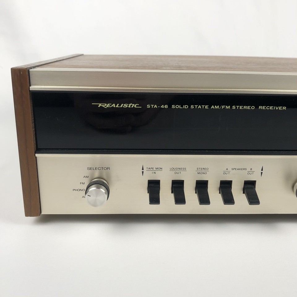 Vintage Realistic STA-46 AM/FM Stereo Receiver (Works, Needs Service ...