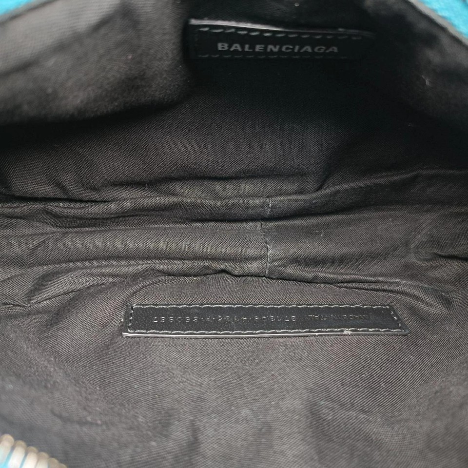 Balenciaga Blue Nylon Mini Shoulder Bag 15cm x 5cm Used | eBay UK