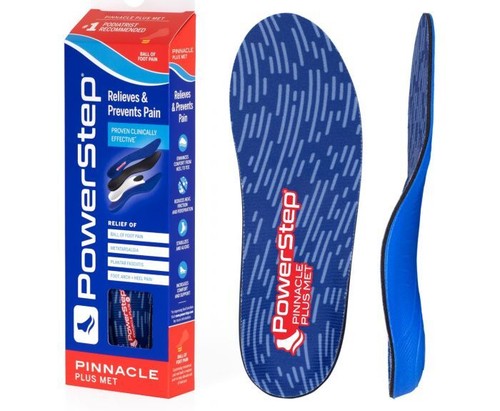 Powerstep Pinnacle Plus (All Sizes) Orthotic Arch Support with Met Pad ...