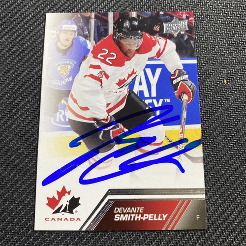 2013-14 Upper Deck Hockey Team Canada Autograph #38 Devante Smith-Pelly ...
