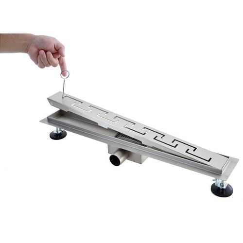 LINEAR SHOWER DRAIN STAINLESS STEEL WETROOM BATHROOM CHANNEL GULLY TRAP ...