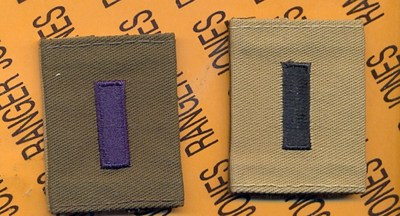 USAF 1st First Lieutenant 1LT OD Green & Desert Reversable slip on rank ...