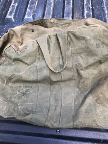 USGI OD Green Equipment & Gear Bags Zipper & Metal Snaps and Carry ...