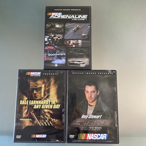 NASCAR 3 DVD LOT: Adrenaline Vol 1, Dale Earnhardt Jr, Tony Stewart ...