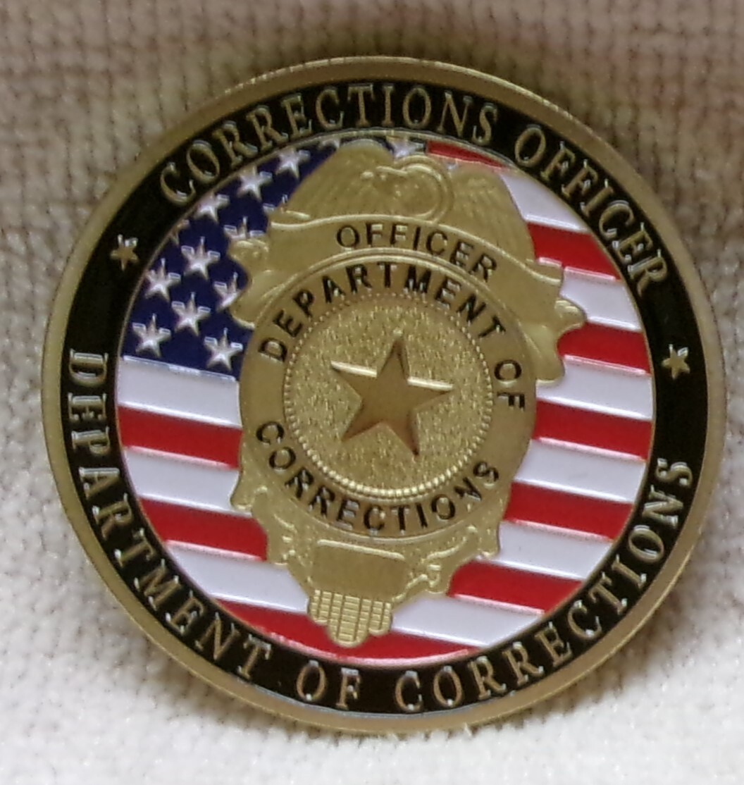 * NEAT Gift - DEPARTMENT of CORRECTIONS - OFFICER Challenge Coin - Gold ...