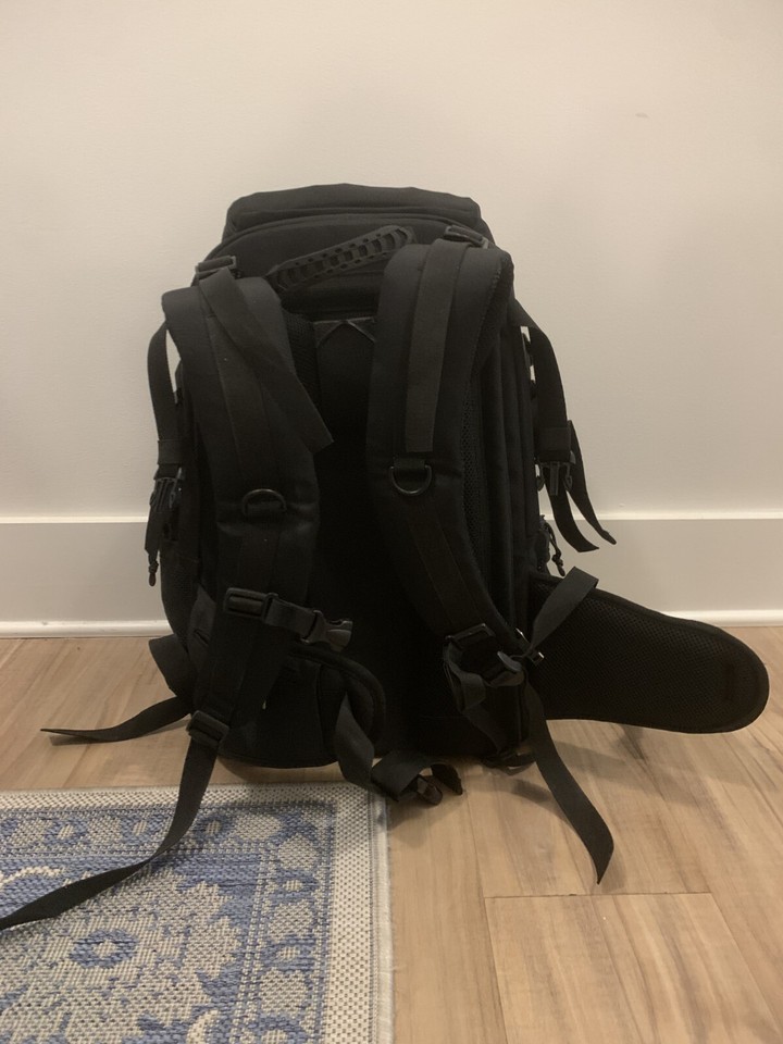 Evecase Backpack Style Black Camera Bag Backpack Luggage Outdoor ...