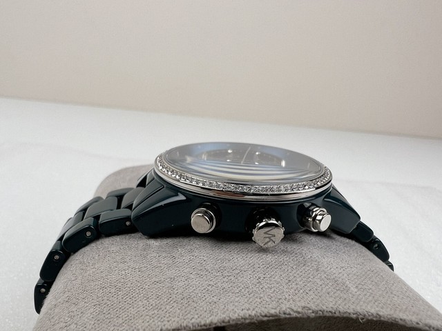 Michael Kors MK6722 Bradshaw Chronograph Teal Coated Stainless Steel ...