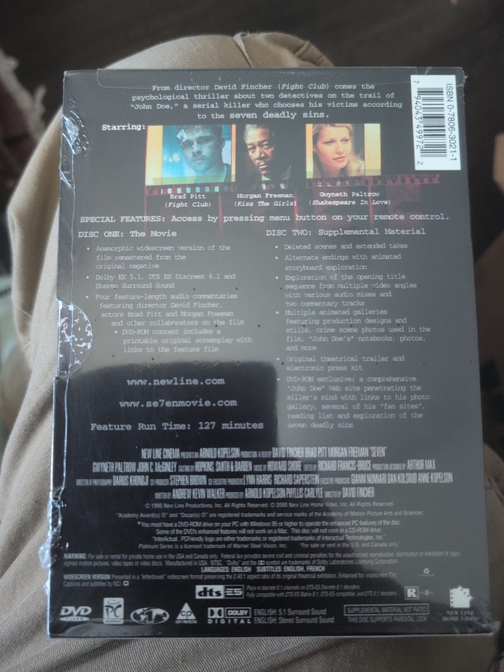 Seven (DVD, 1995) 794043499722| eBay