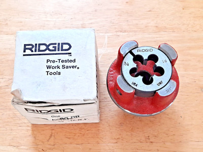 NEW RIDGID 00-RB 3/4" - 16 NF Bolt Threader Die Head Complete NOS FREE ...