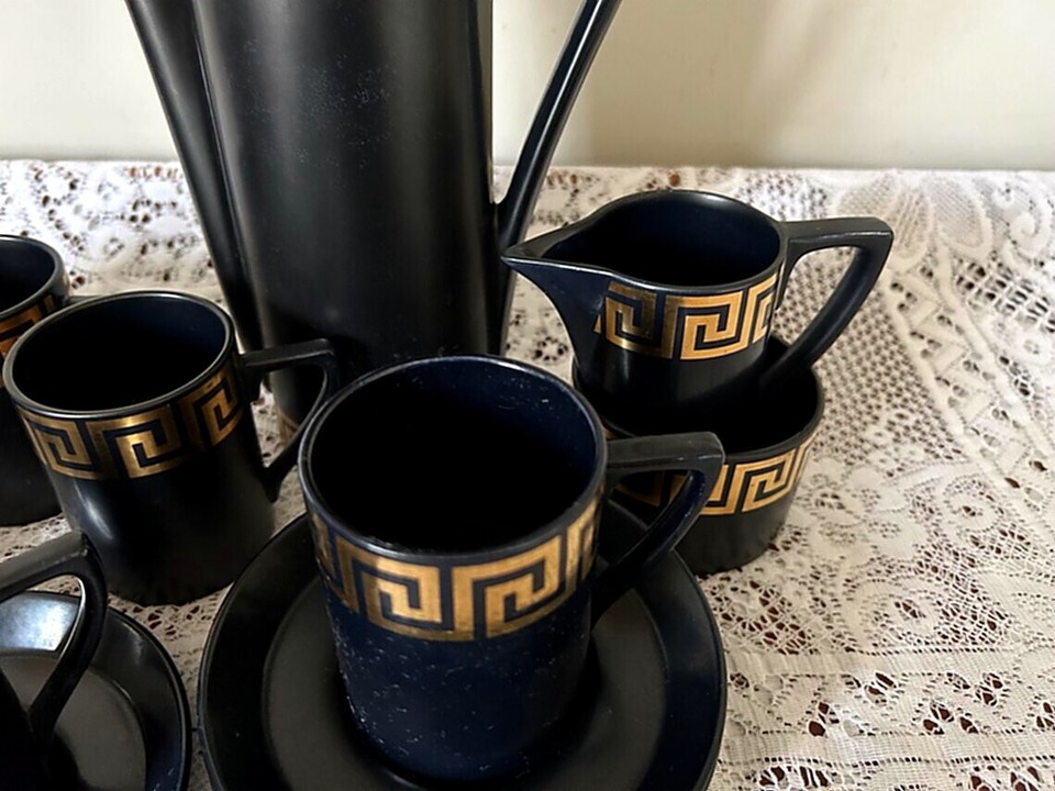 1950s Portmeirion Susan Williams Ellis Design Greek Key Pattern Coffee ...