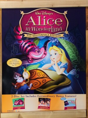 (2004) Original Disney's ALICE IN WONDERLAND Video Release Promotional ...