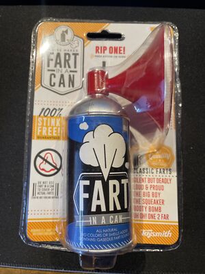 Toysmith Fart in a Can 6 Classic Farts Gag Gift Party Toy Battery ...