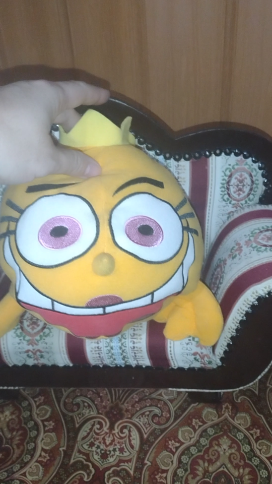 Fairly Oddparents Wanda Goldfish reversible talking Plush Large Orange ...