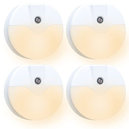 Night Light Led Round Night Lights Plug Into Wall Super Smart Dusk To ...