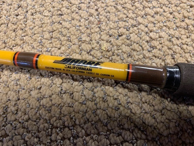 VINTAGE SABRE CALIFORNIAN 5 FOOT 6 INCH 30 TO 80 POUND RATED FISHING ...