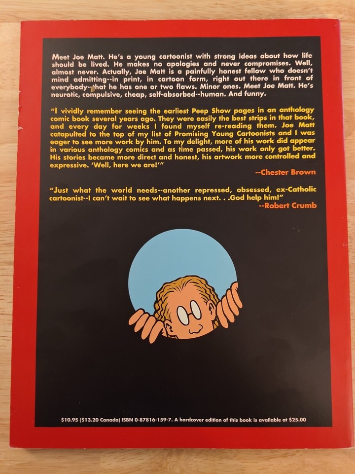 Peep Show! : The Cartoon Diary of Joe Matt by Joe Matt (1991 Trade ...