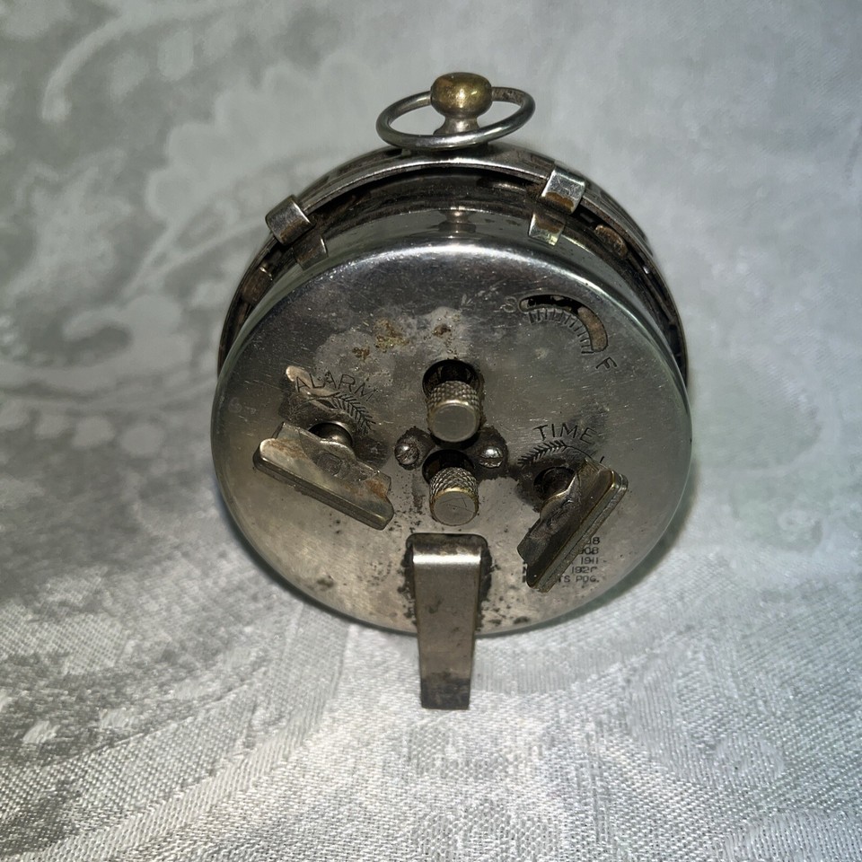 Antique 1920 Nickel Finish Westclox Baby Ben Peg Leg Alarm Clock ...