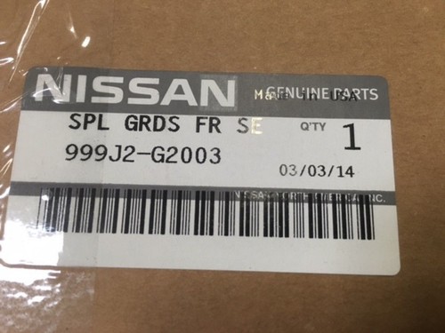 Genuine OEM Nissan 999J2-G2003 Front Mud Flap Splash Guard 2pc Set 2014 ...