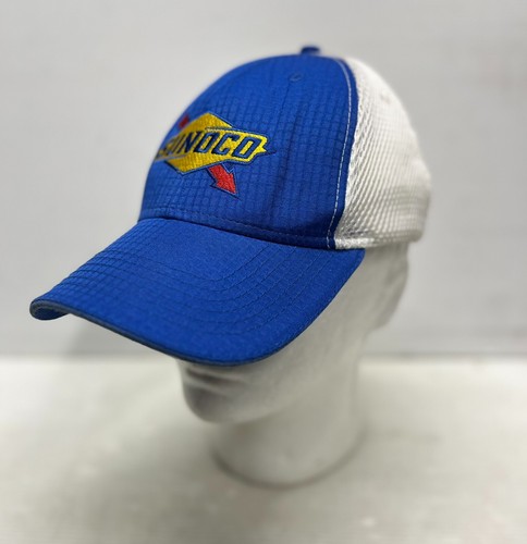 Sunoco Baseball Cap Hat Blue Non-Adjustable Mesh Elastic Gas Fuel Auto ...
