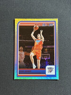 2023-24 Panini Hoops Josh Giddey Impulse Parallel SP Oklahoma City ...
