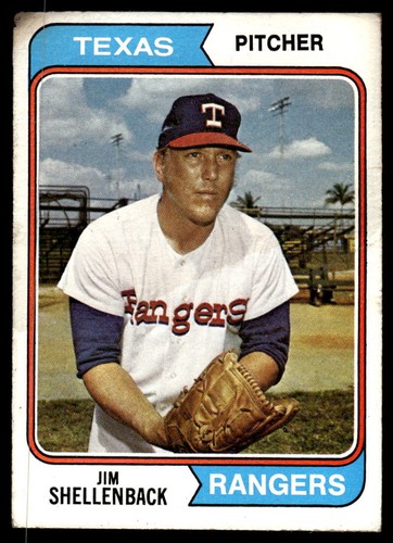 1974 Topps Jim Shellenback #657 Texas Rangers Baseball Card | eBay