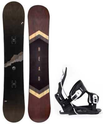 HEAD Transit 150 cm Men's Snowboard+Flow Alpha Rear Entry Bindings NEW ...