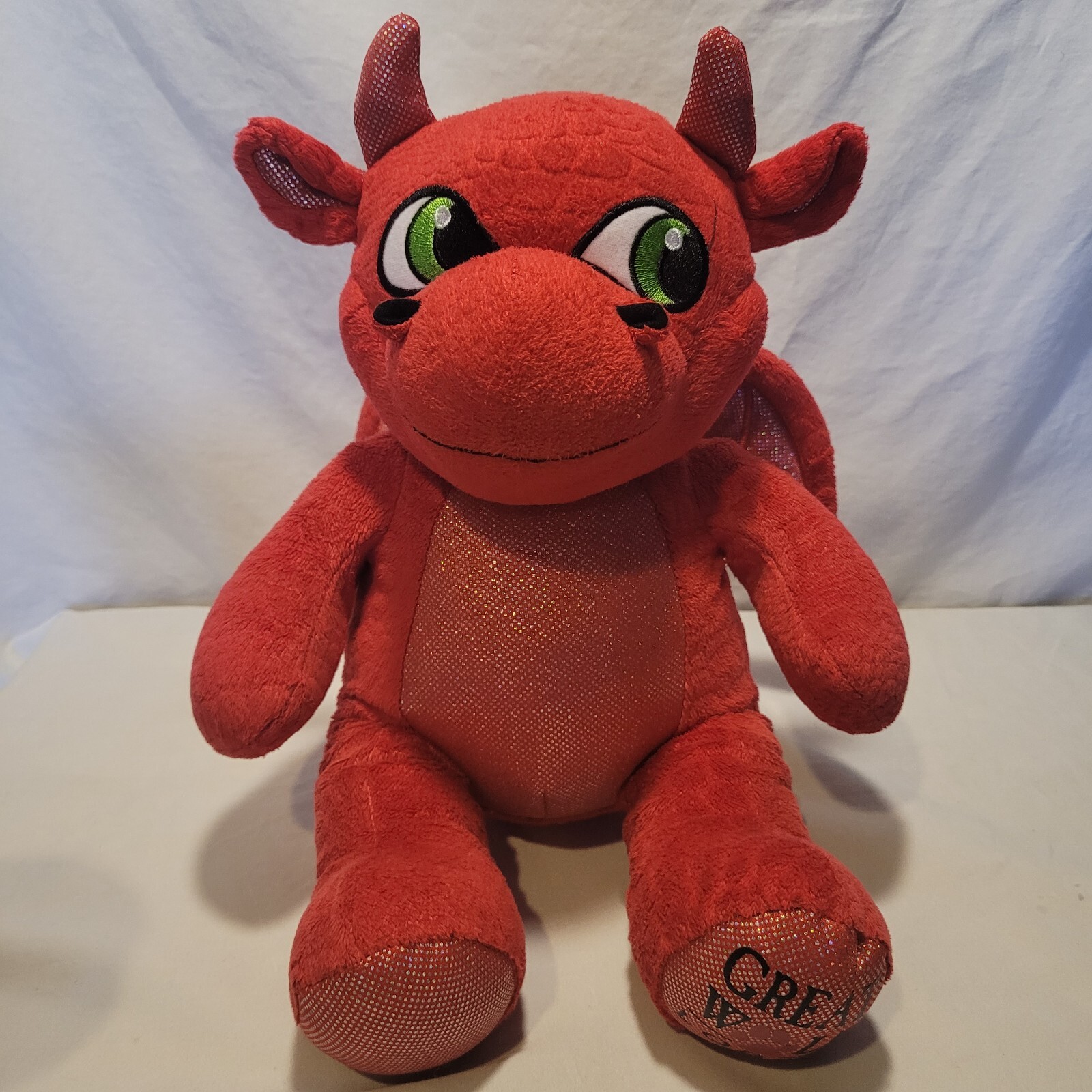 Build A Bear Red Devil Plush 15" Great Wolf Lodge Stuffed Animal Toy ...