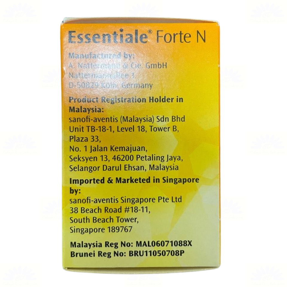 1 X Essentiale Forte N Liver Detox & Liver Tonic Supplement 90s Free ...