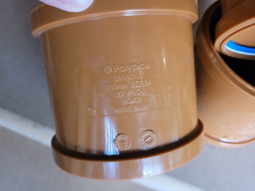 Polypipe 110mm Double Socket Pipe Connectors X 3 | eBay