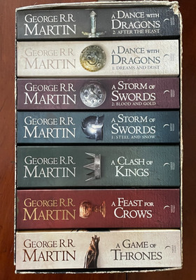 George R. R. Martin A Song Of Ice and Fire 7 Books Box Set ---A Game of ...