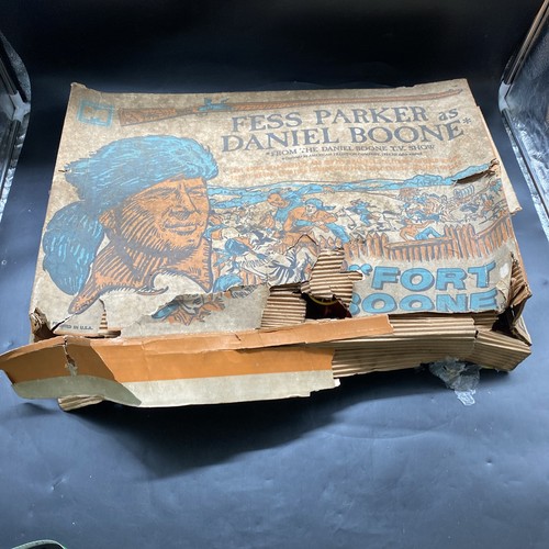 FESS PARKER AS DANIEL BOONE FORT BOONE RARE PLAYSET IN BOX 1964 13 READ ...