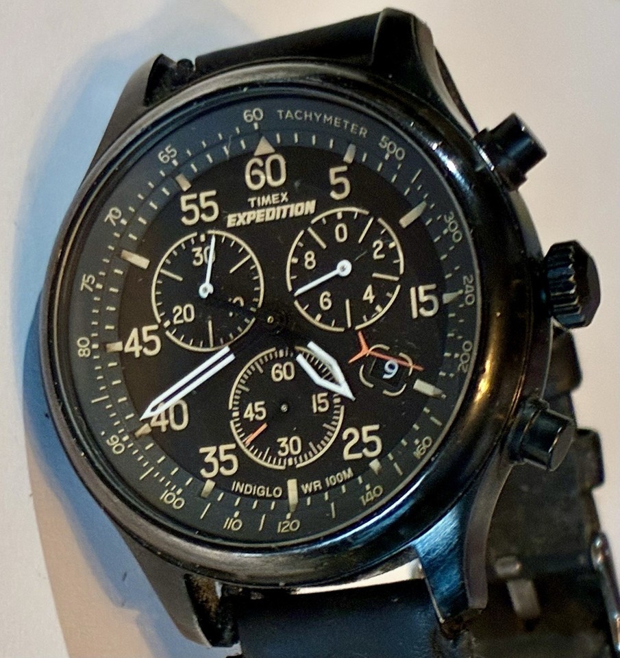 timex expedition indiglo wr 100m Mens Running Chronograph Mens Watch | eBay