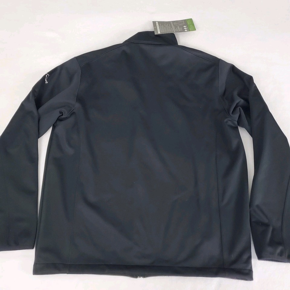 Eddie Bauer Black Jacket Adult L Black Weather Resist Softshell Outdoor ...