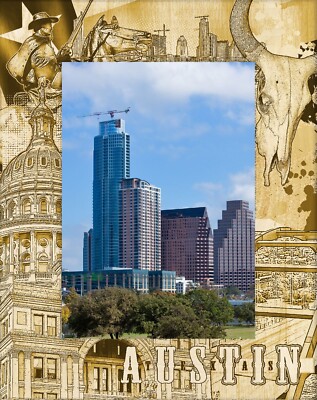 Austin Texas Laser Engraved Wood Picture Frame Portrait (3 x 5) | eBay