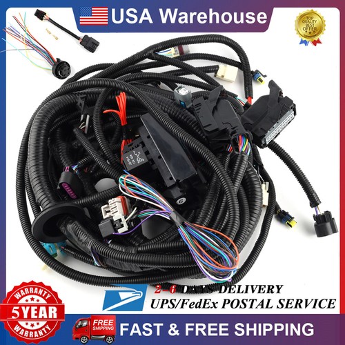 For 2006-2015 LS3 LS2 6.2L STANDALONE WIRING HARNESS W/ 6L80E 58X DRIVE ...