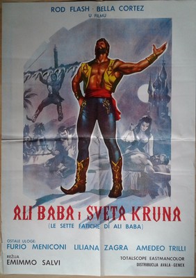 The Seven Tasks of Ali Baba 1962 ORIGINAL YUGOSLAVIA MOVIE POSTER ...