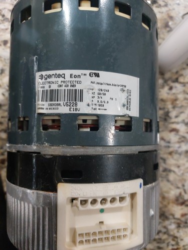 Genteq Eon Blower Motor 3/4HP 115/230V Trane MOT11256 Variable Speed ...