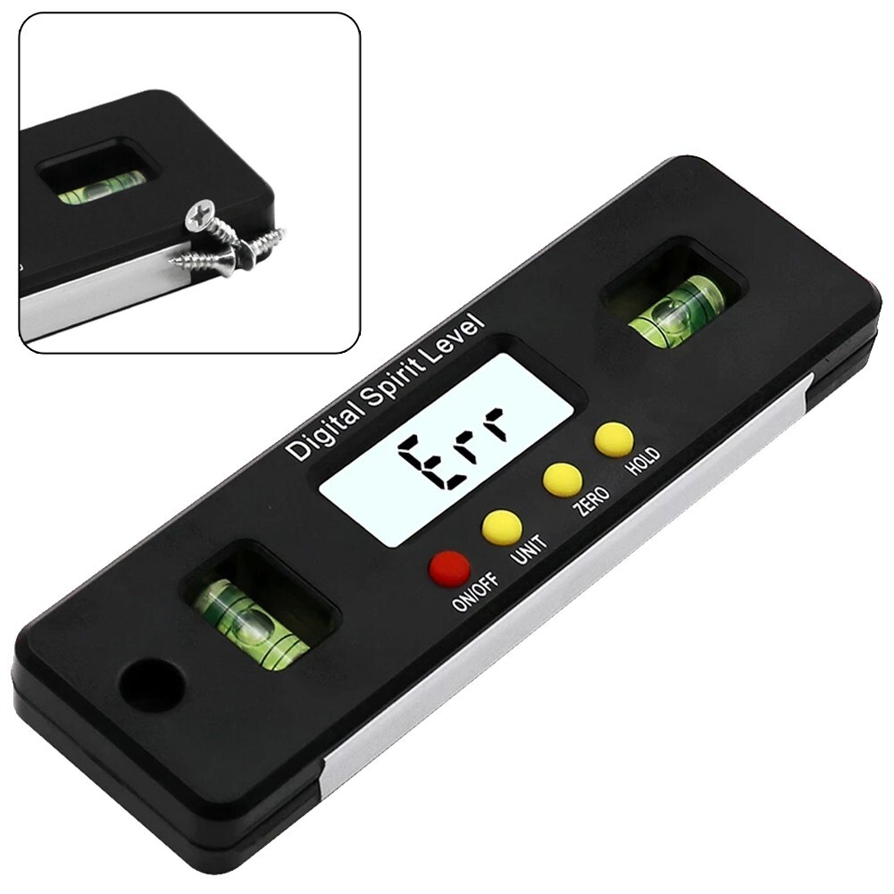 Digital Spirit Level For Angle Measurement LCD Screen Measuring Meters ...