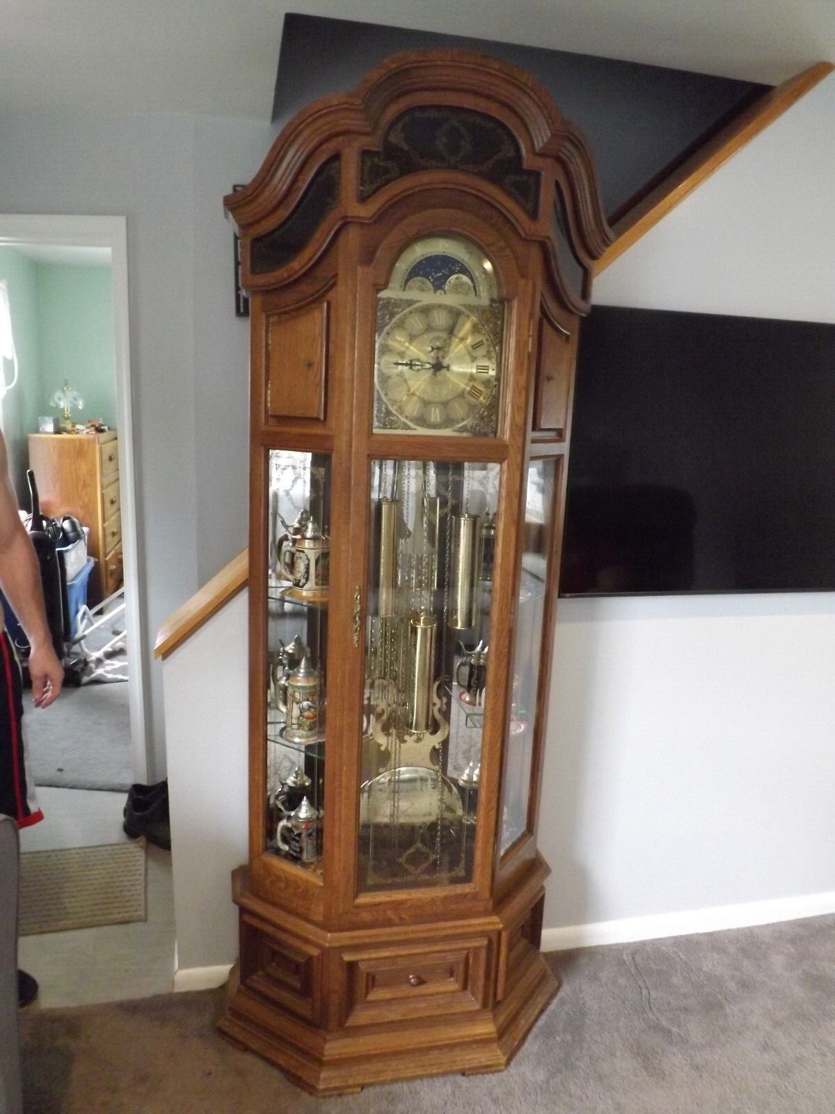Grandfather Clock From The Black Forest Germany 84" Tall 36" Wide | eBay