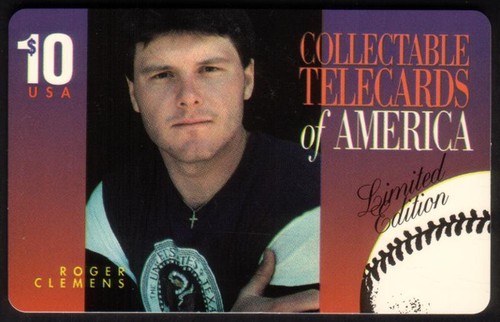 Roger Clemens Baseball Phone Card | eBay