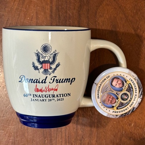 2pc Set Trump 47th President or 60th Inauguration Coffee Mug Bistro ...