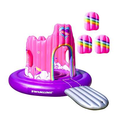 Swimline Giant Inflatable Giant Pool Float - Unicorn Castle Island ...